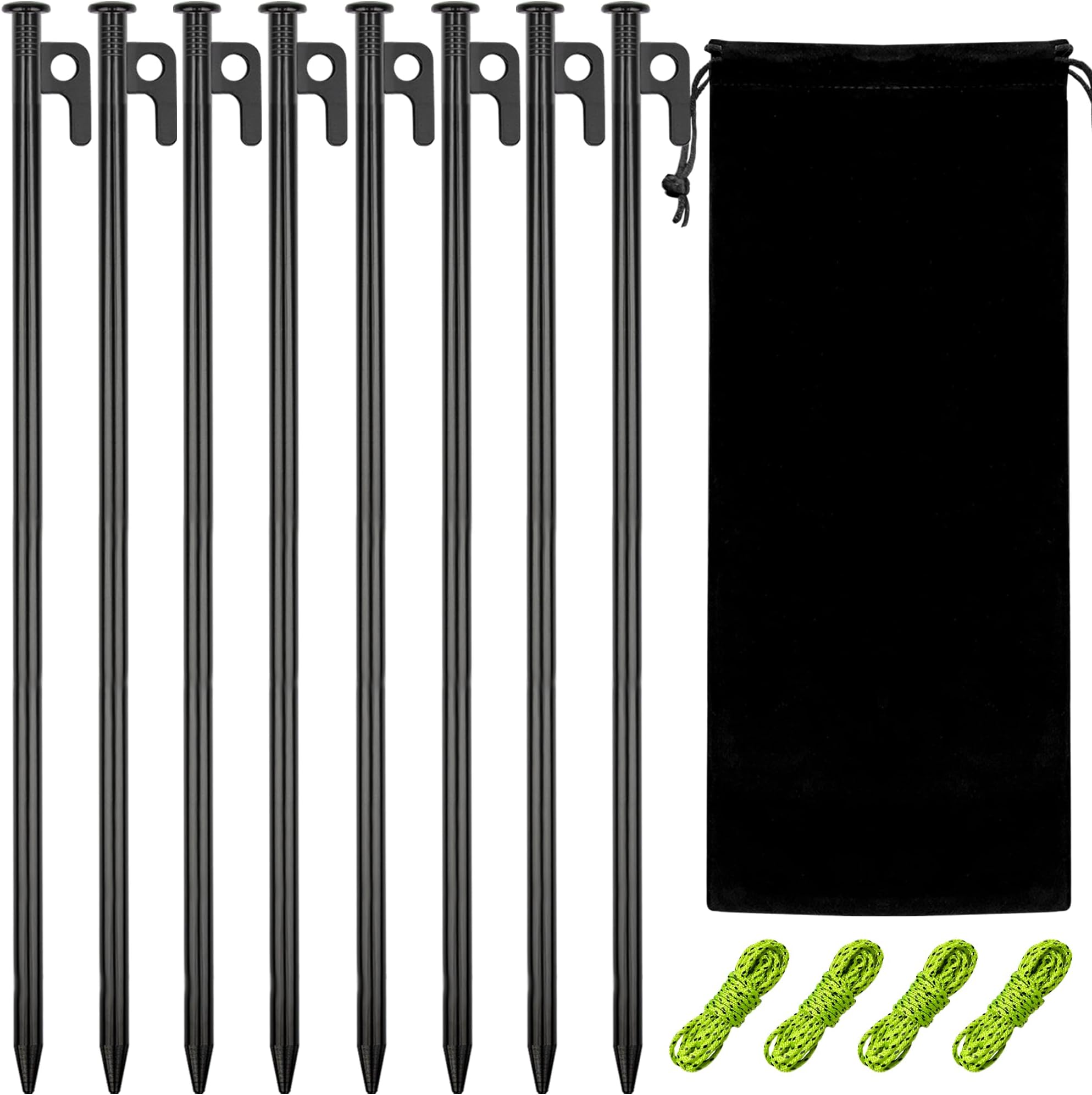 Amazon.com: Tent Stakes, Heavy Duty Camping Stakes 12in-12parks Forged ...