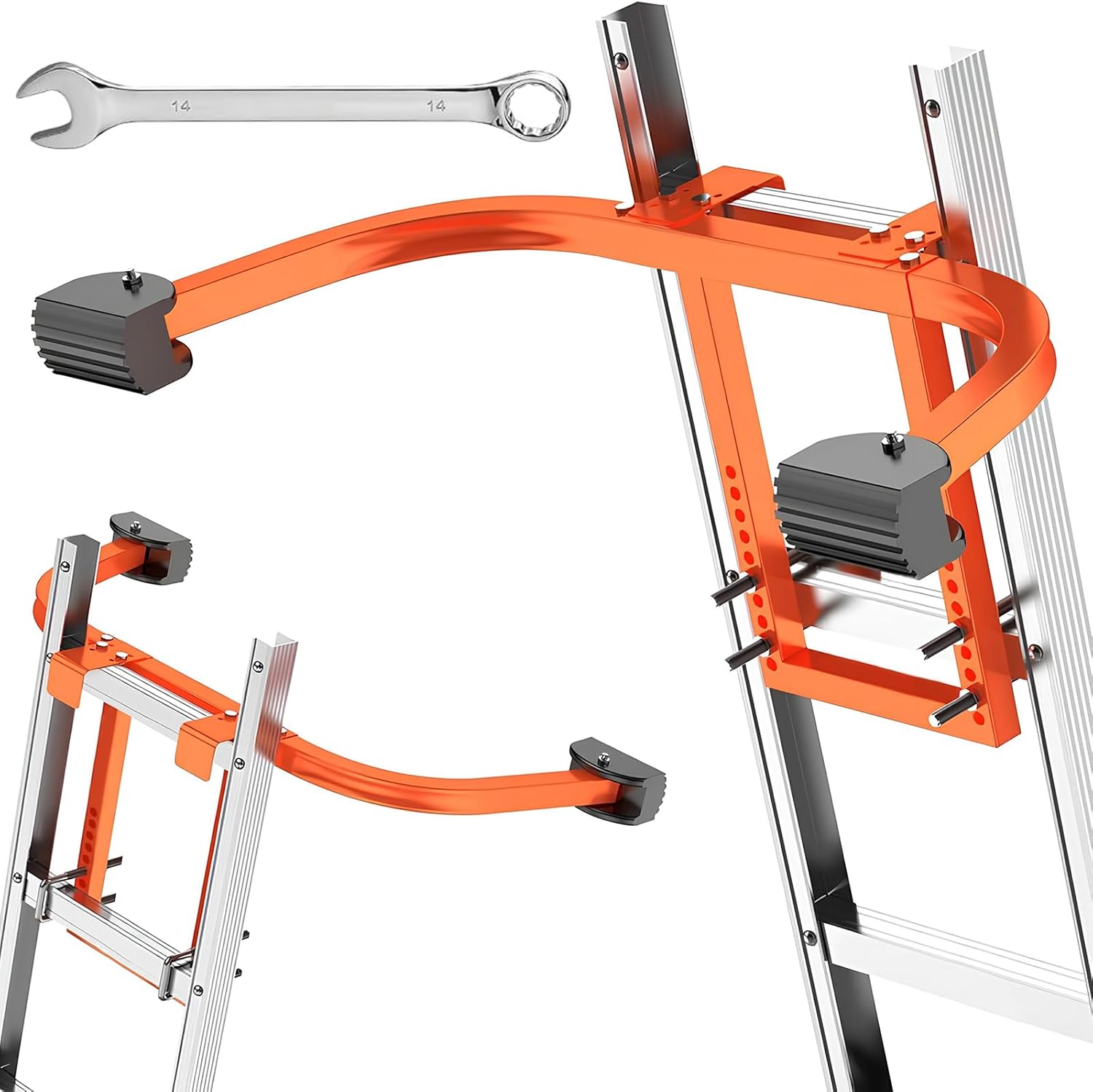 Ladder Stabilizer, Heavy Duty Steel Ladder Roof Hook Ladder Stabilizer ...