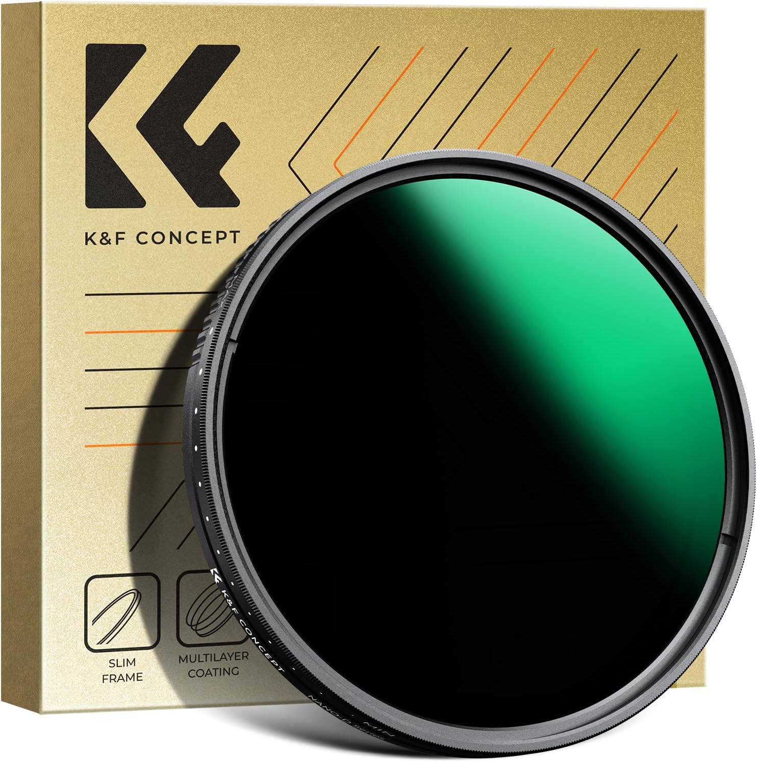 K&F Concept Nano X-Serie Variabler ND Filter ND3-ND1000 Graufilter 67mm ...