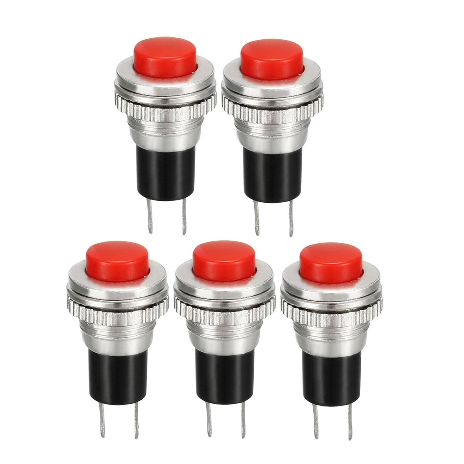 Gajrup Push Momentary Electric Switch Button AC DC 2 Pin ON-OFF ...