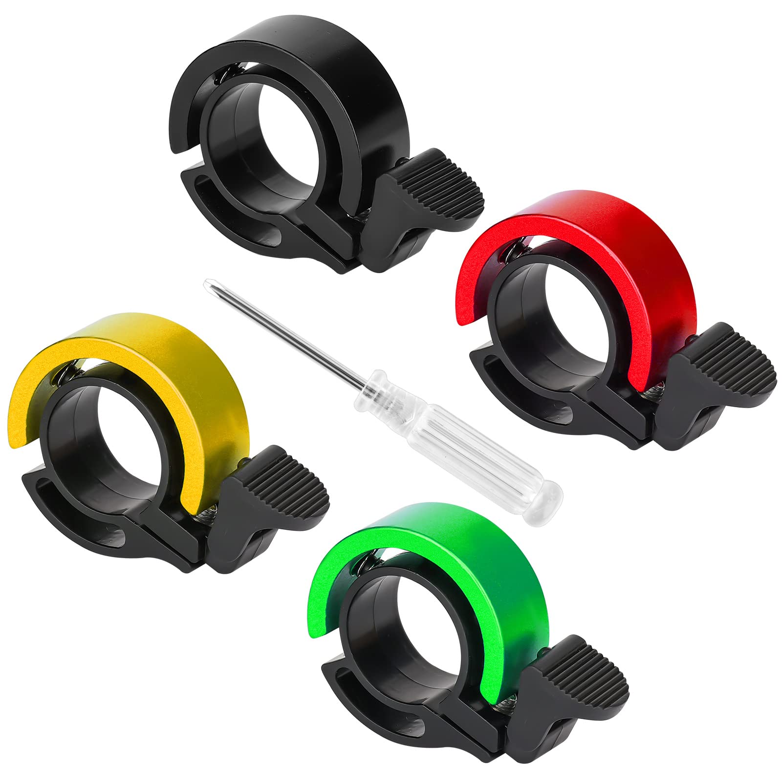Bicycle Bell 2-Pack Q-Shaped S - Aluminum Alloy Bike Ring With Loud ...