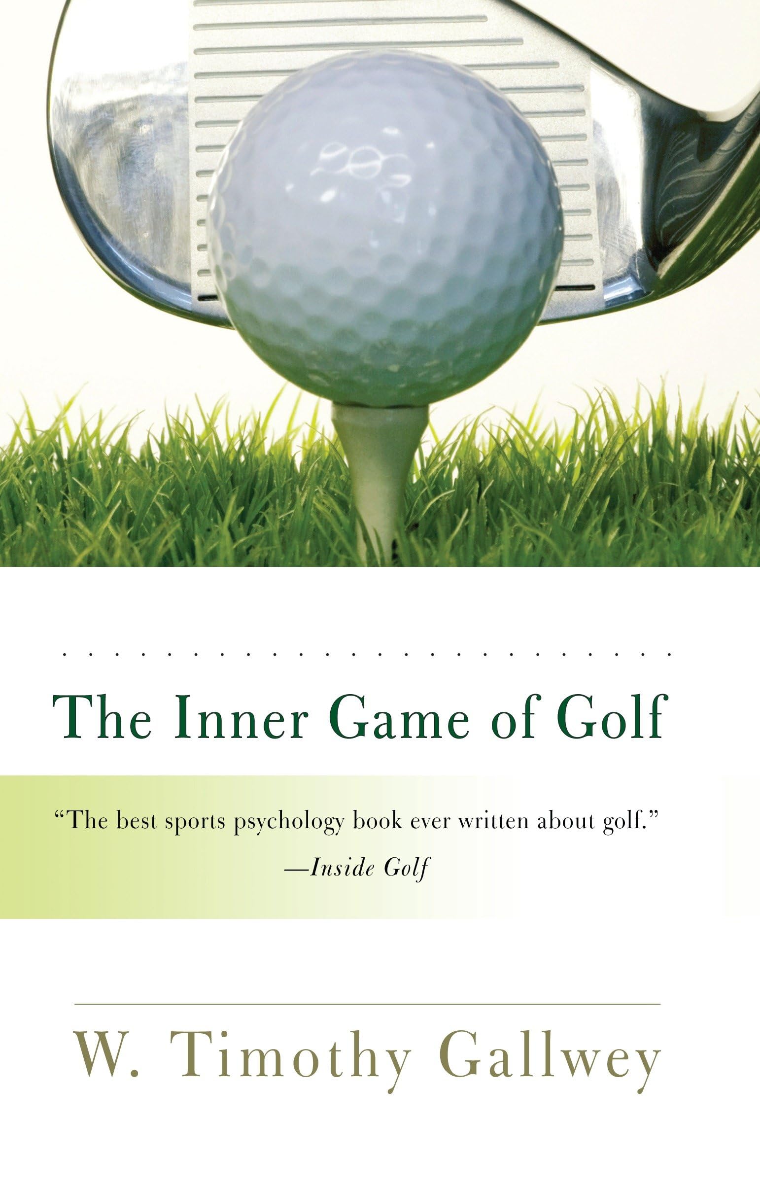 The Inner Game of Golf: Gallwey, W. Timothy: 9780812979701: Amazon.com ...