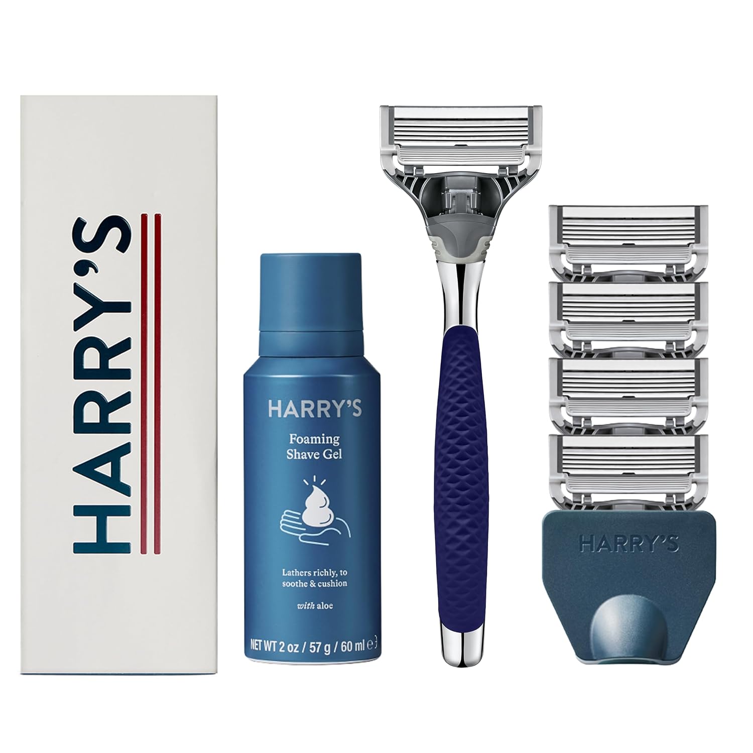 Amazon.com: Harry's Shaving Kit for Men - Razor Handle, 5 Razor Blade ...