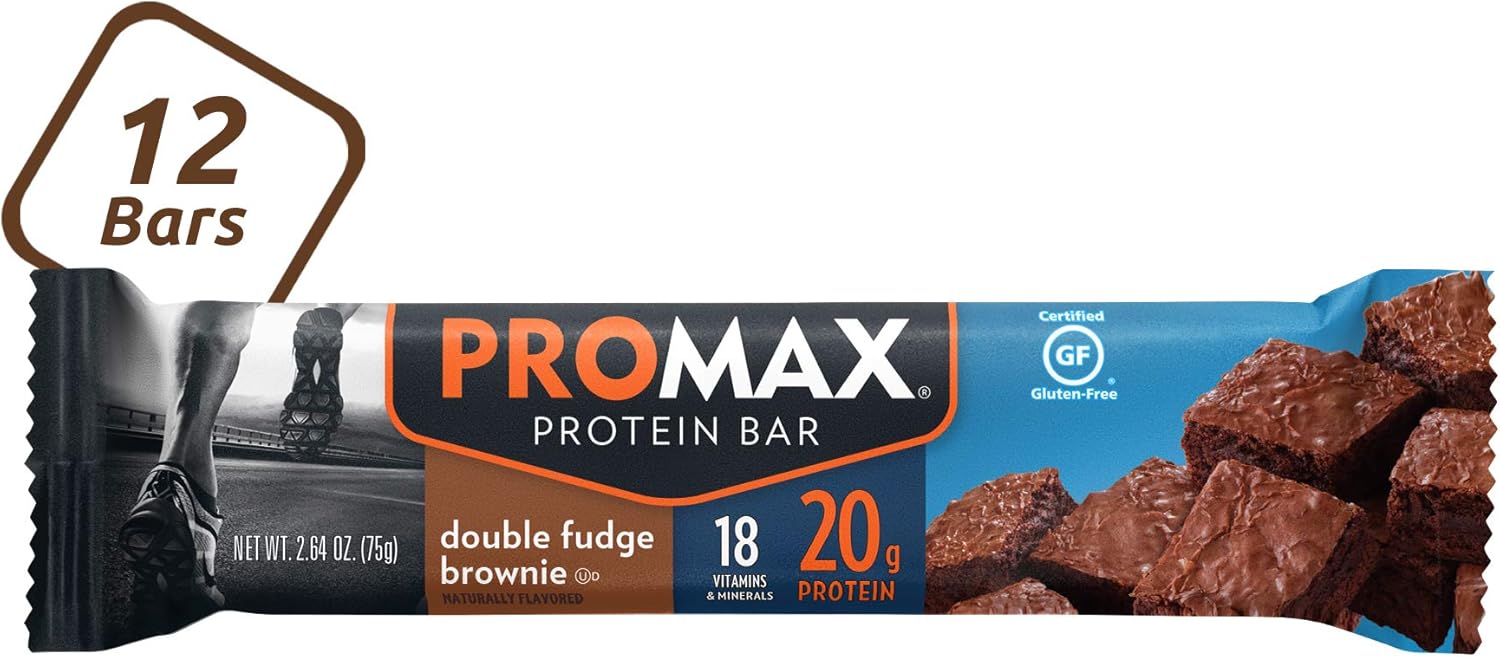 Promax Nutrition Bar Double Fudge Brownie 75 Gram : Amazon.ca: Health ...