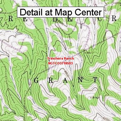 Amazon.com : USGS Topographic Quadrangle Map - Trinchera Ranch ...