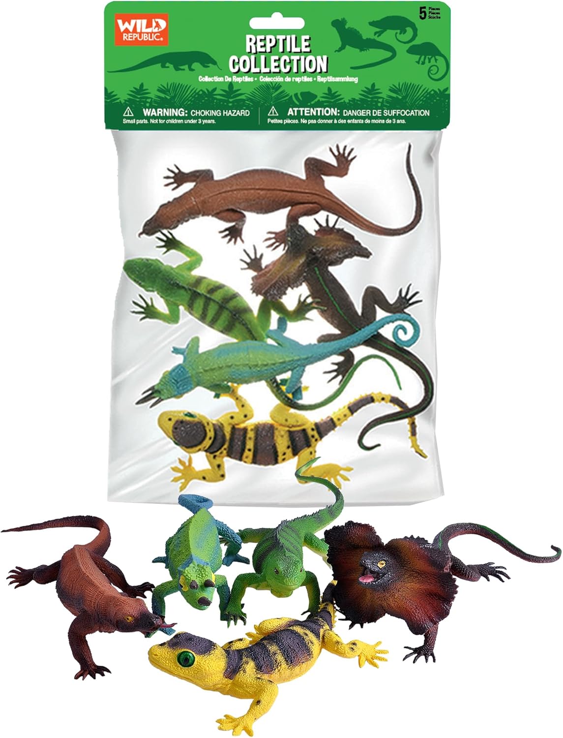 WILD REPUBLIC Reptile Polybag, juguete lagarto, juguetes educativos ...