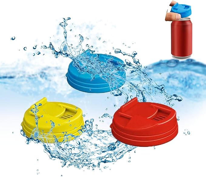 Amazon.com: Soda Can Covers,Can Lid Protectors, Reusable Plastic Spill ...