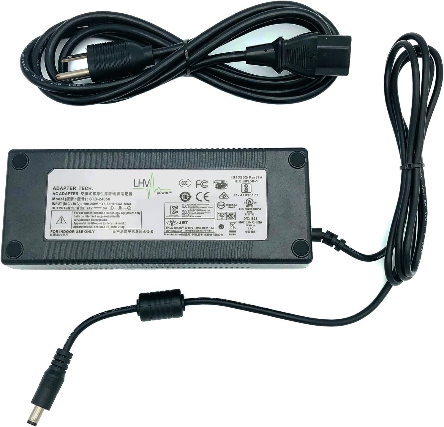 Amazon.com: Genuine Adapter Tech SТD-24050 24V 5A 120W AC Adapter Power ...