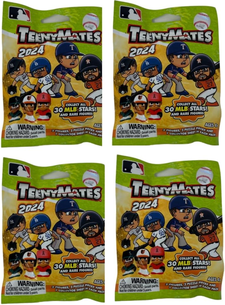 Amazon.com: Teenymates Party Animal 2024 MLB Series 11 Baseball Figures ...