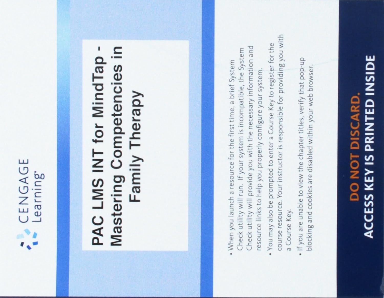 LMS Integrated MindTap Counseling, 1 term (6 months) Printed Access ...