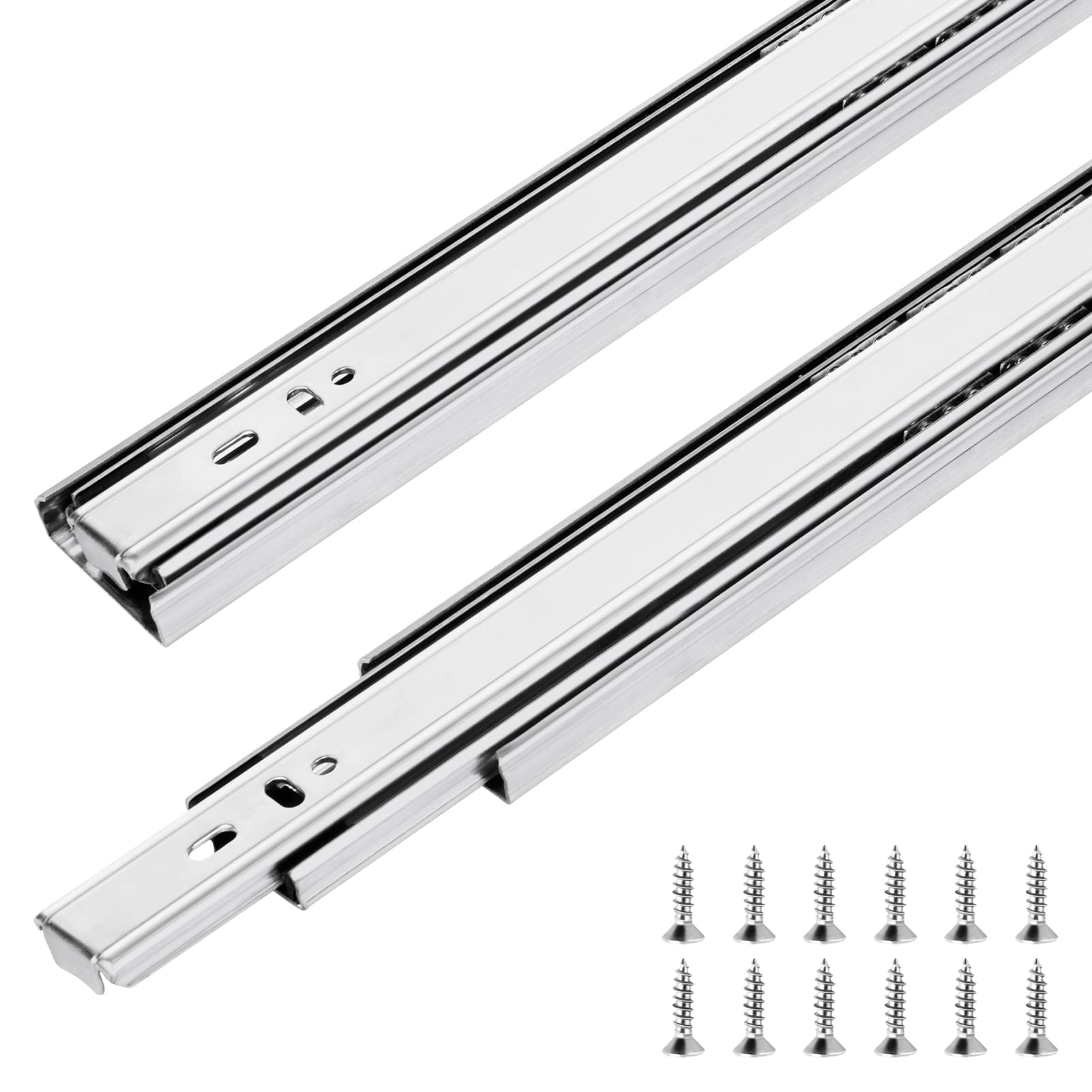 HOSOM 6 Pairs Heavy Duty Drawer Slides 22 Inch, Full Extension Drawer ...