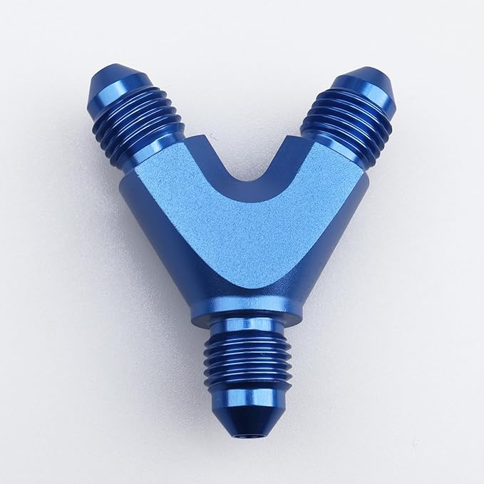 Amazon.com: AC PERFORMANCE Y Block Splitter Fuel Fitting Male -3 AN In ...