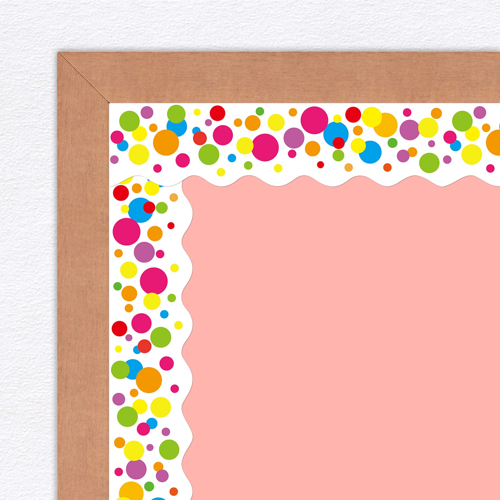 Blue And Brown Polka Dot Border