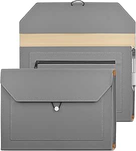 Amazon.com : VANRA Expandable File Folders PU Leather Document Holder ...