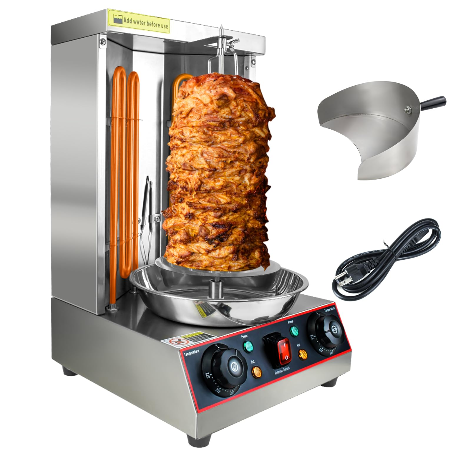 Amazon.com: KOOTEN Electric Shawarma Grill Machine with 2 Burners ...