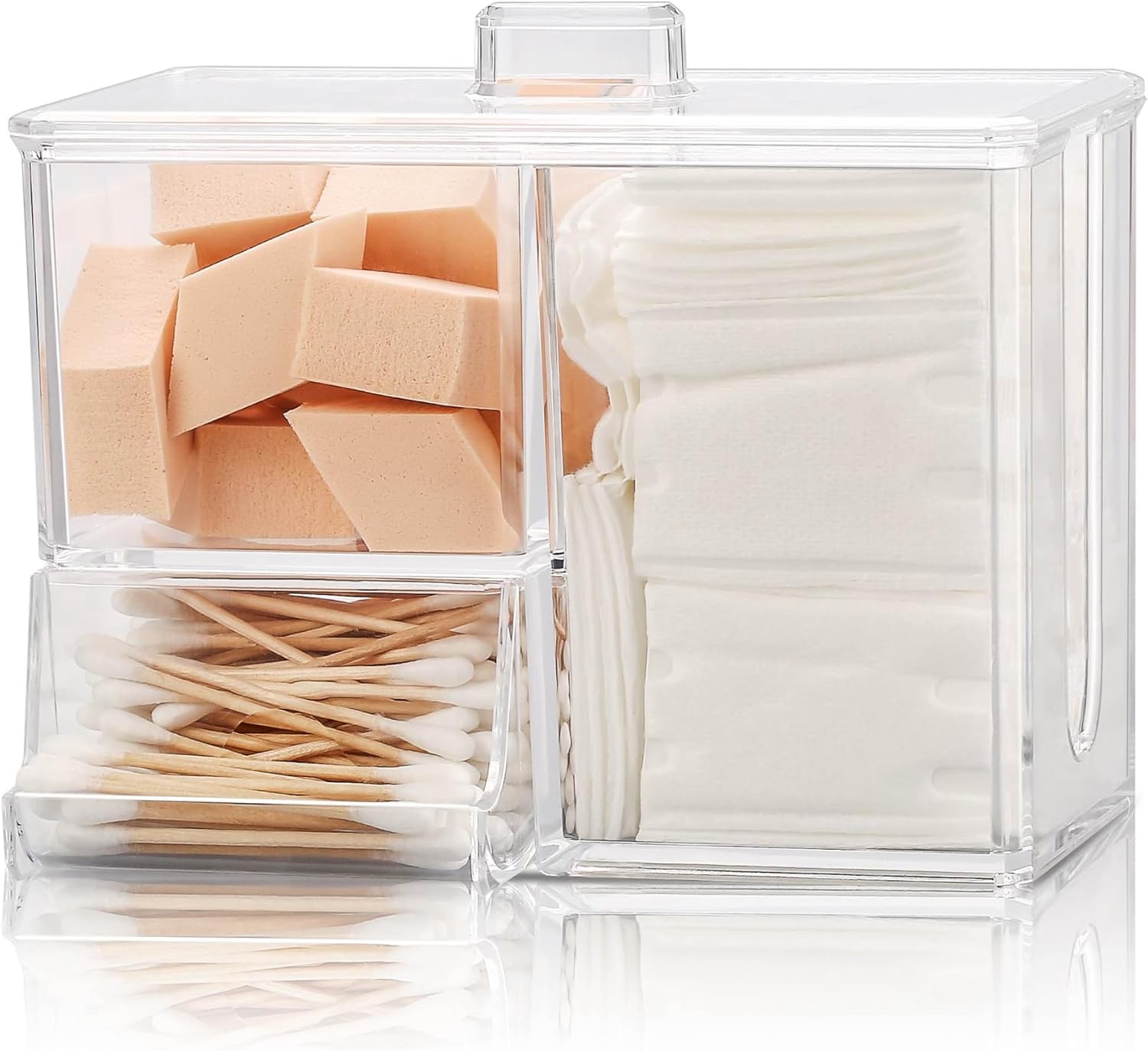 Amazon.com: Grace life essence Makeup Essentials Clear Storage Box with ...