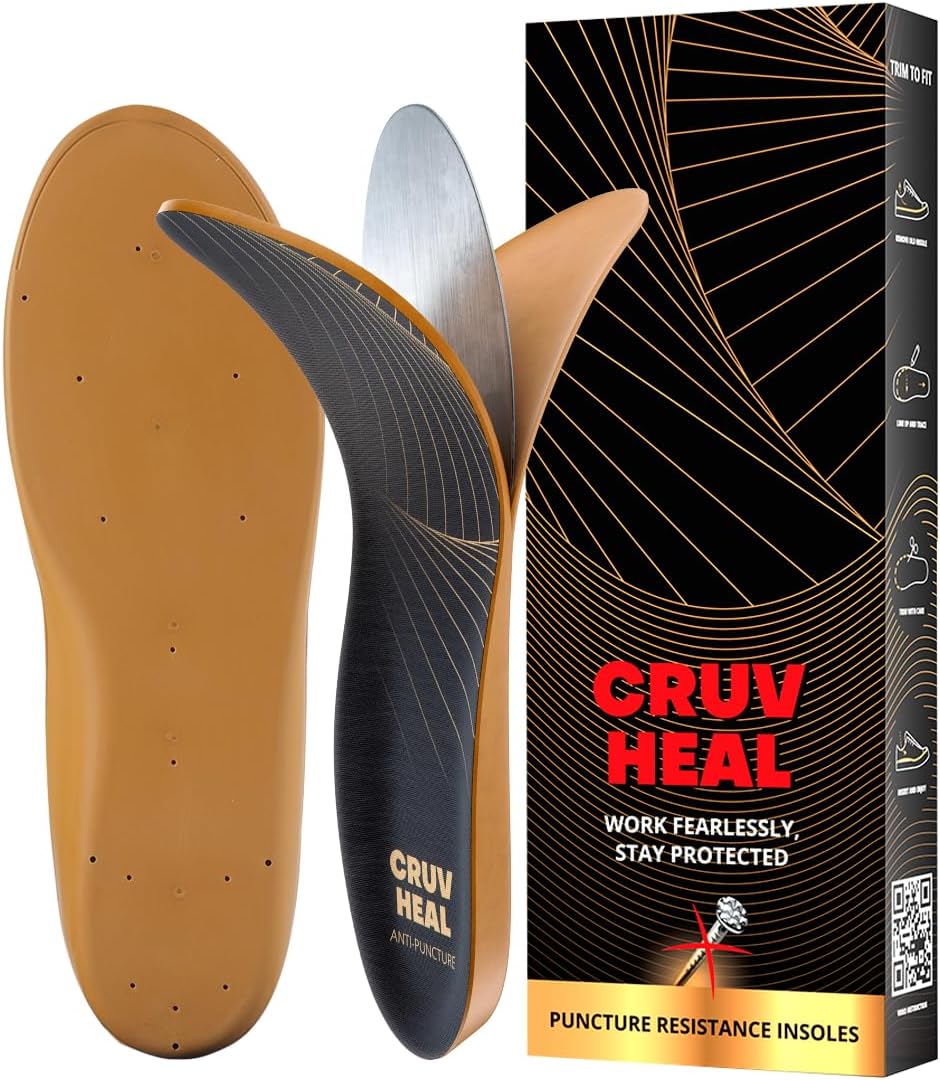 Amazon.com: Puncture Resistant Work Insole - Nail Proof - Steel Toe ...