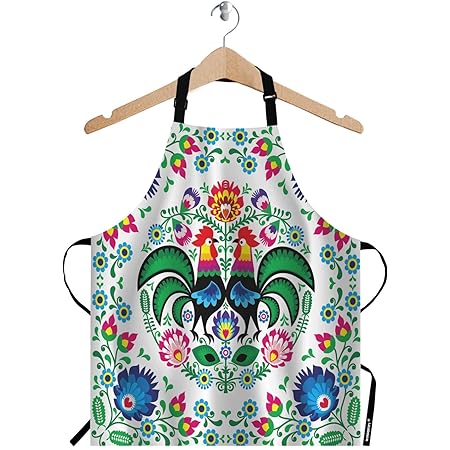 Amazon.com: Polish Kashubian Folk Art Costume Kitchen Apron : Home ...