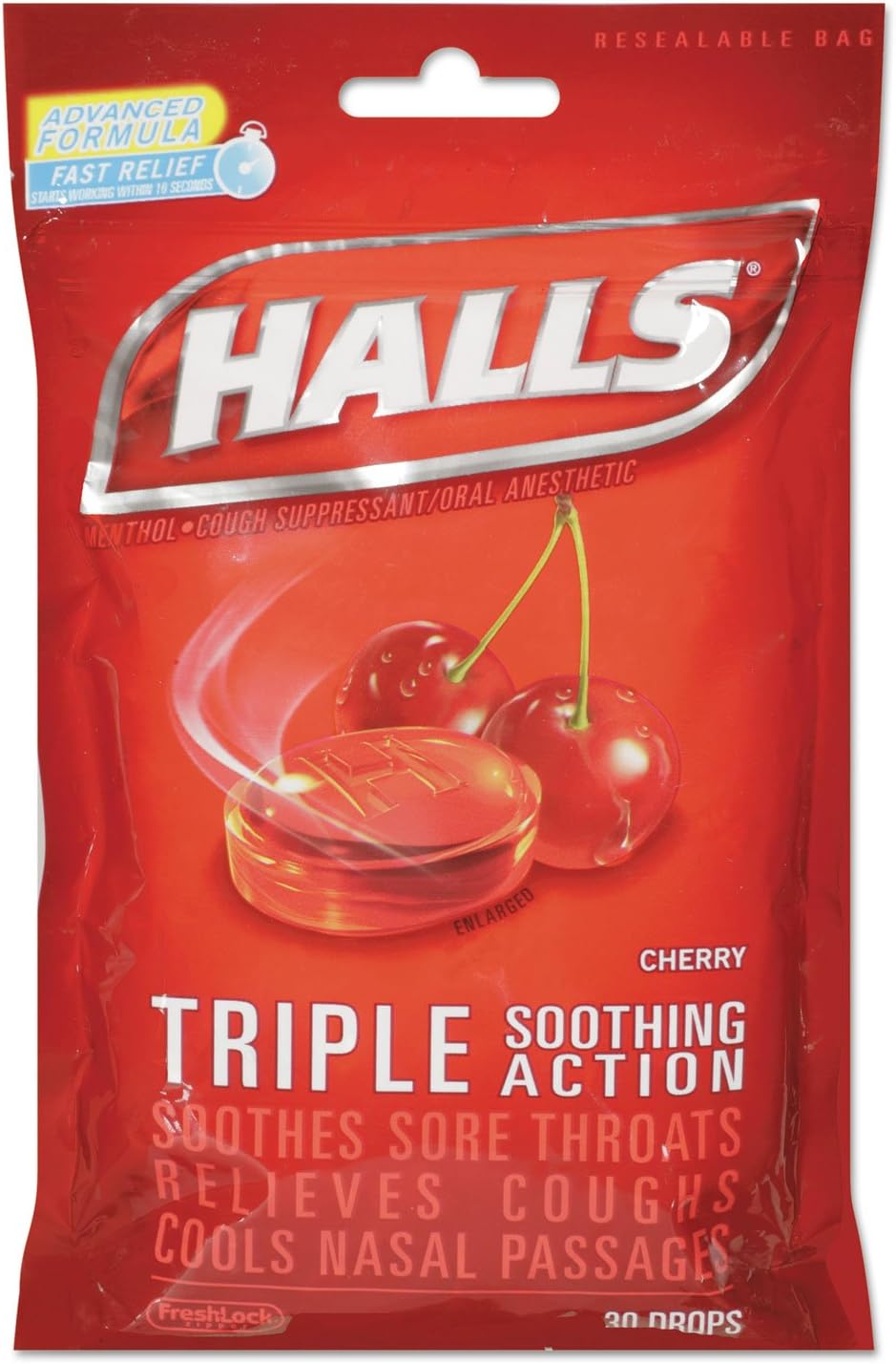 Amazon.com: Halls Relief Cherry Cough Drops, Value Pack, 140 Drops ...