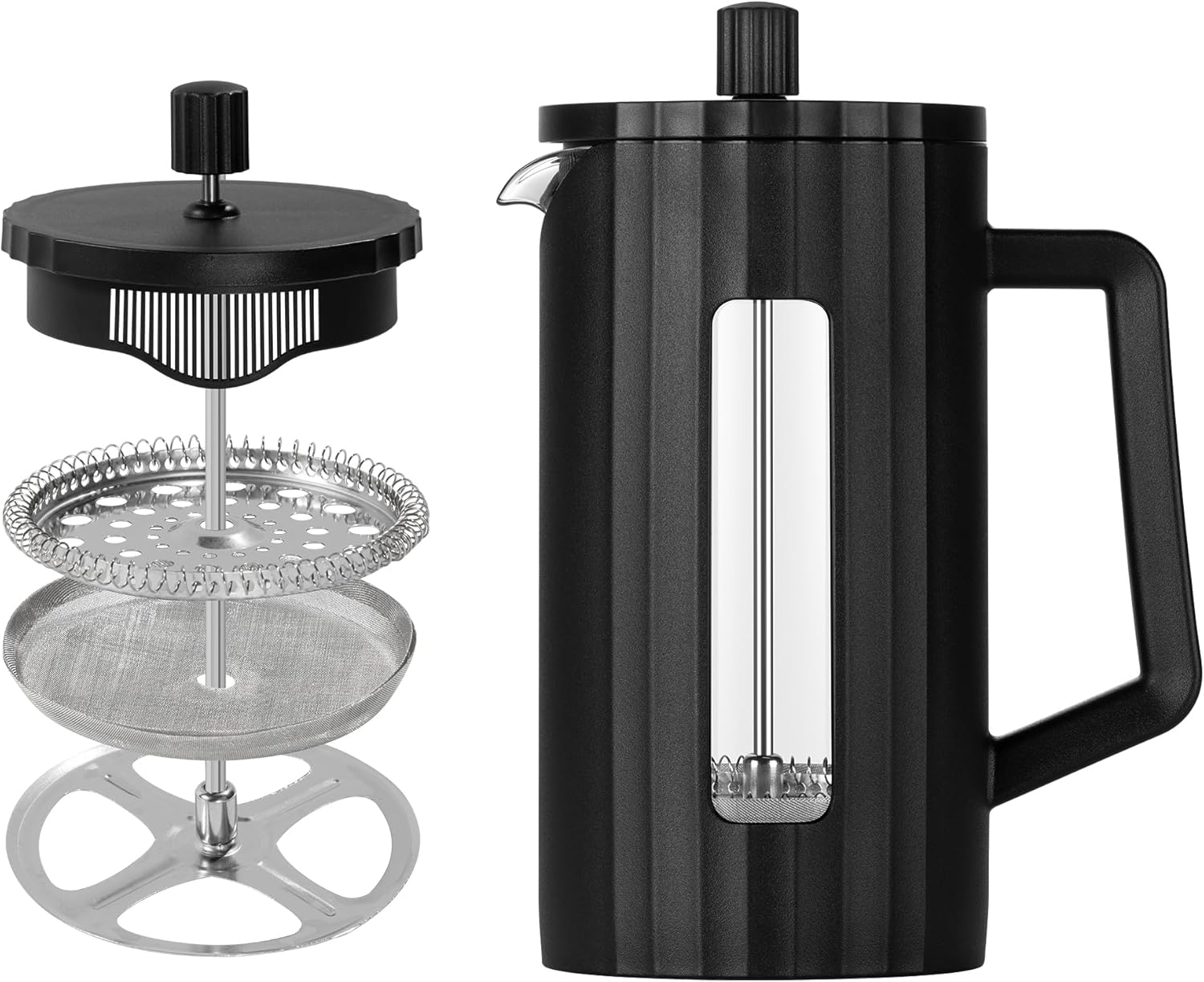 Amazon.com: The jze French press, borosilicate glass French press ...