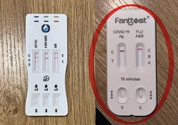 Fanttest 3-in-1 Combo RAT Test, Influenza Flu A/B and COVID-19 Rapid ...