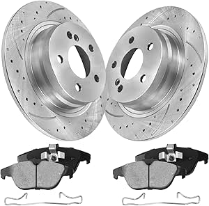 Amazon.com: Genialith Rear OE brakes and rotors kit for 2008-2012 M-erc ...