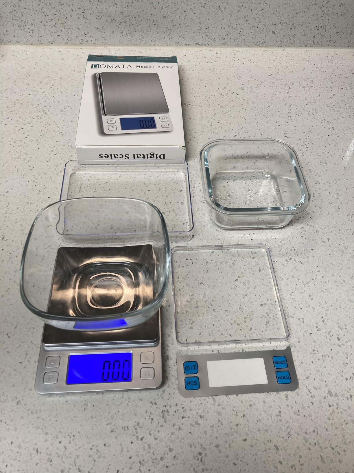 Amazon.com: BOMATA 0.01g/1kg Upgraded Small Digital Scale, USB Rechargeable, with Larger Display ...