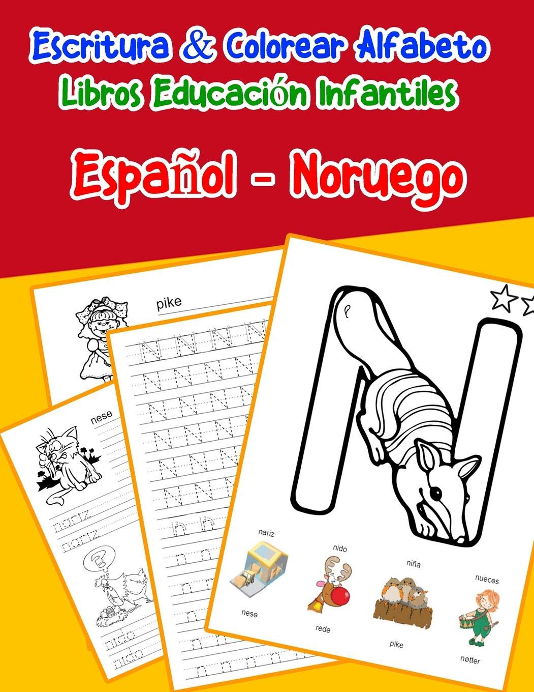 Buy Español - Noruego : Escritura & Colorear Alfabeto Libros Educación ...