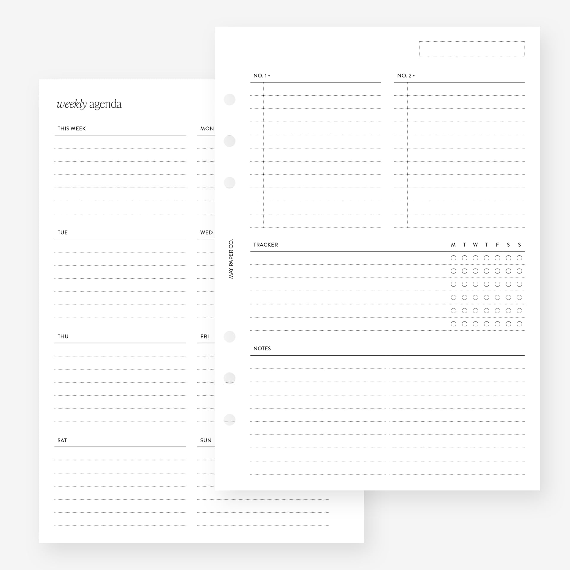Amazon.com : A5 Undated Weekly with Tracker Week on Two Pages Planner ...