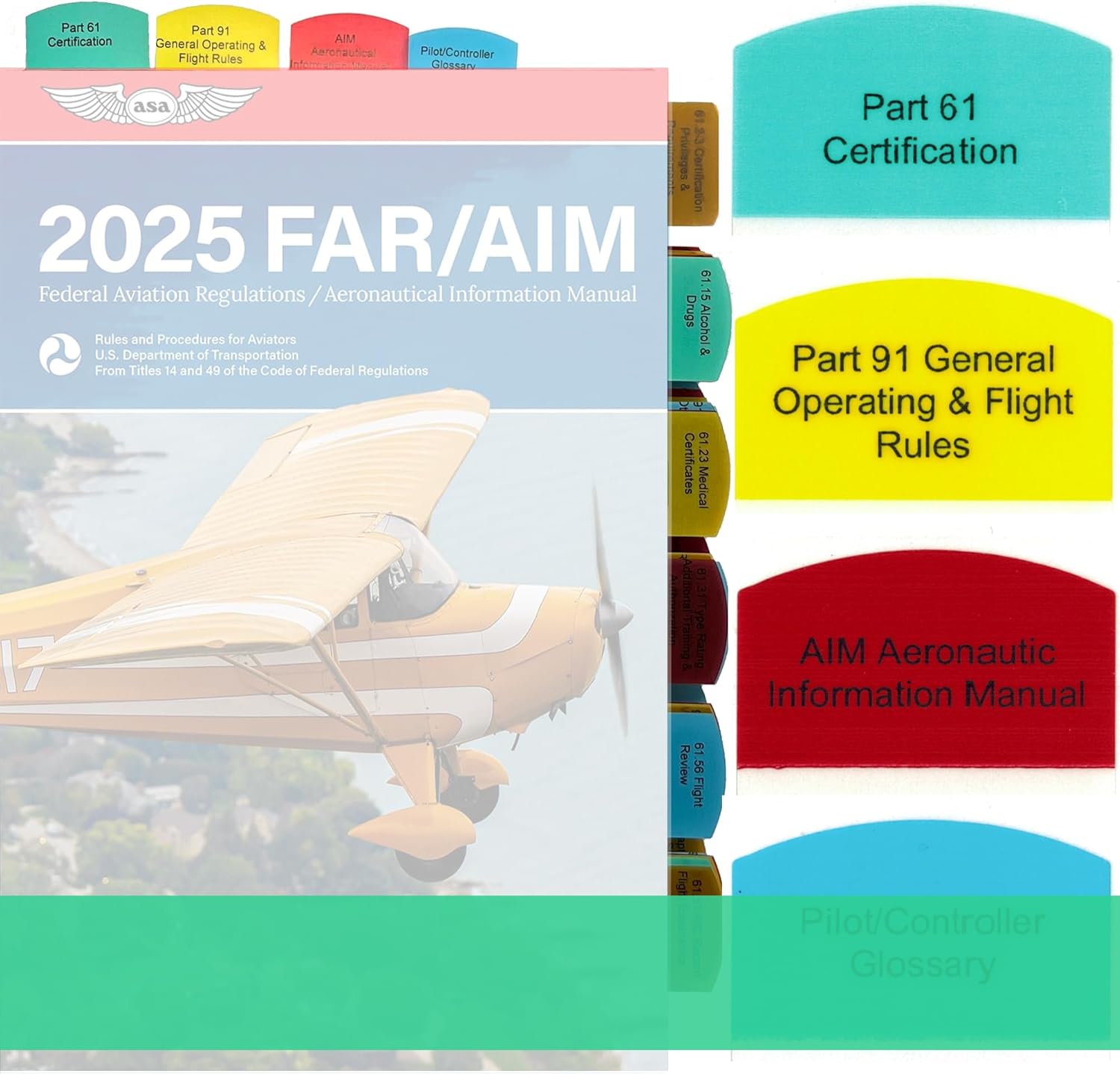 Amazon.com : Tabs for FAR/AIM 2025/2024 for Private Pilot License - VFR ...