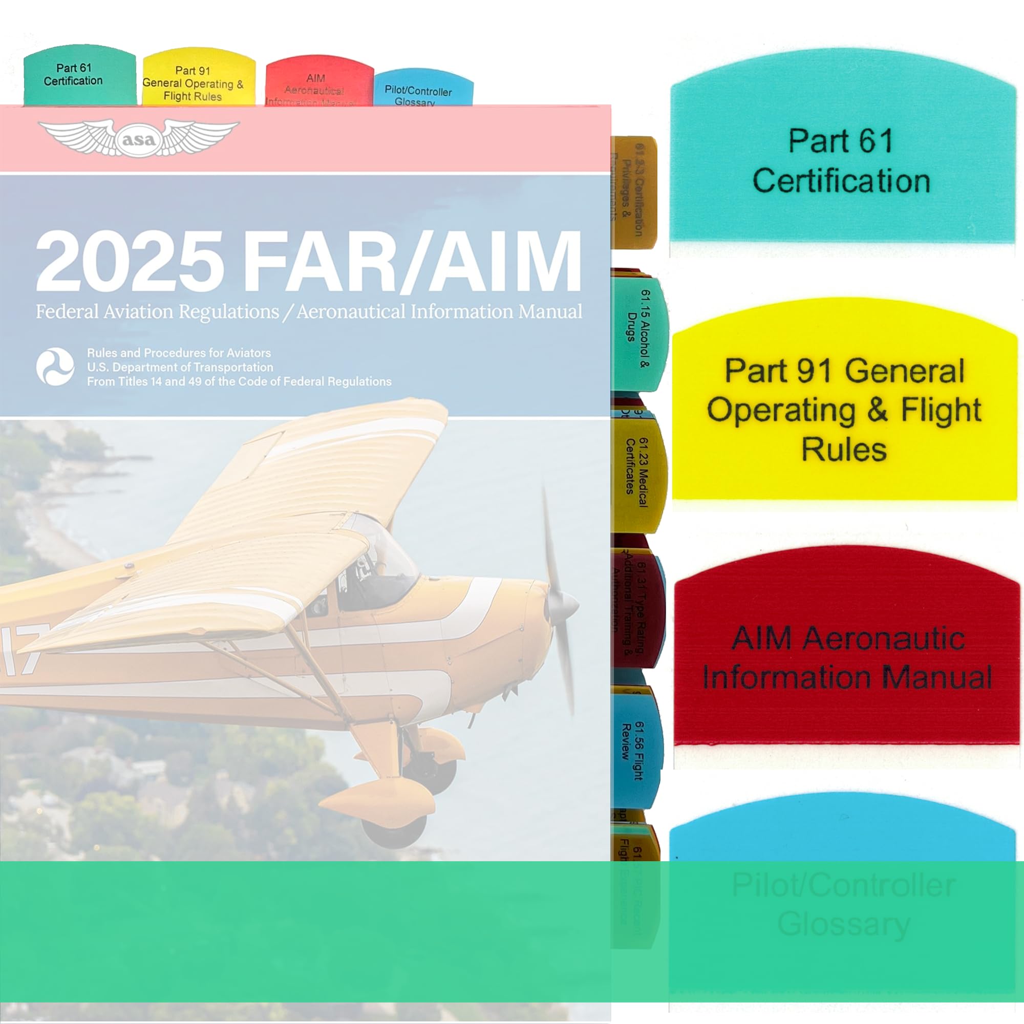 Amazon.com : Tabs for FAR/AIM 2025/2024 for Private Pilot License - VFR ...