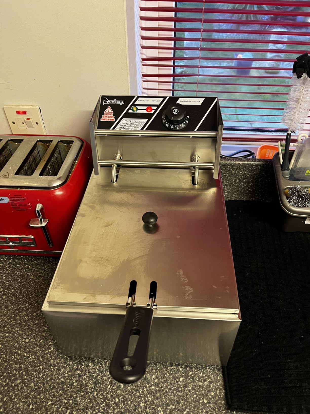 Deep Fat Fryer 10.8 Litre, Electric Deep Fryer Easy Clean w/Basket ...