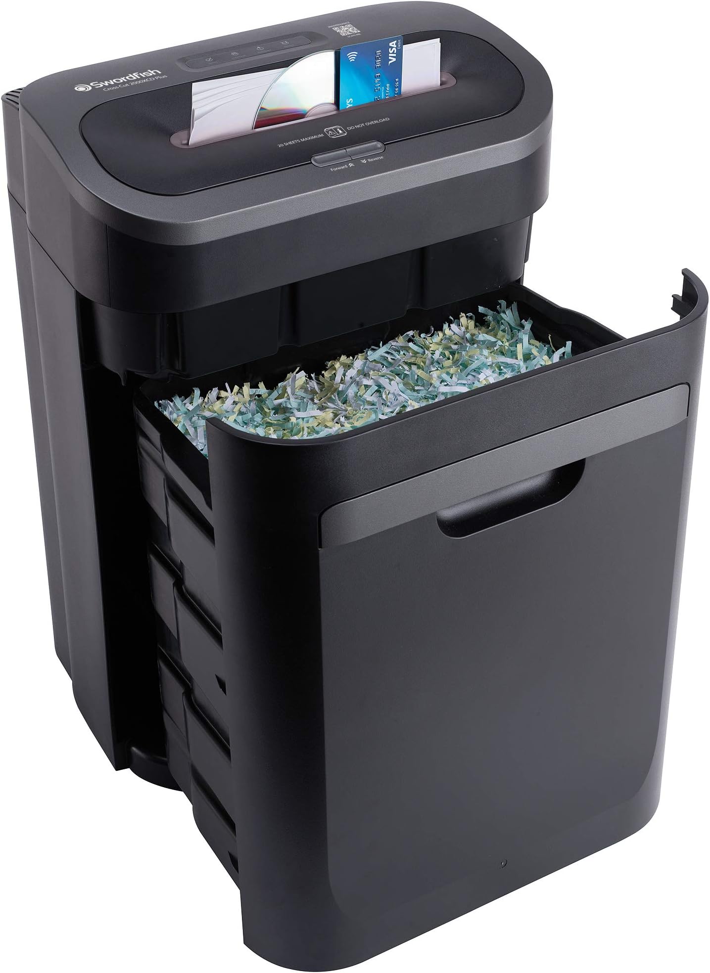 Swordfish 40363 2000XCD Plus 20 Sheet Cross Cut Paper/Document Shredder ...