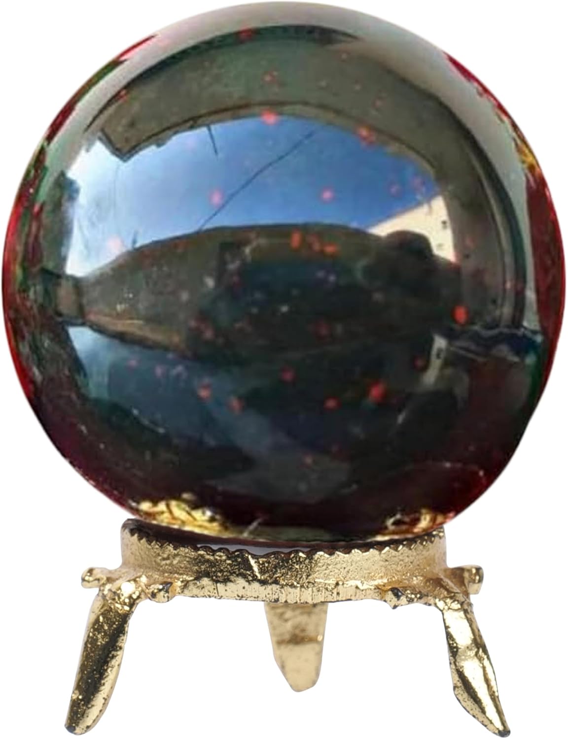 Amazon.com: PYOR Bloodstone, Crystals Ball, Large Crystal Sphere, Feng ...