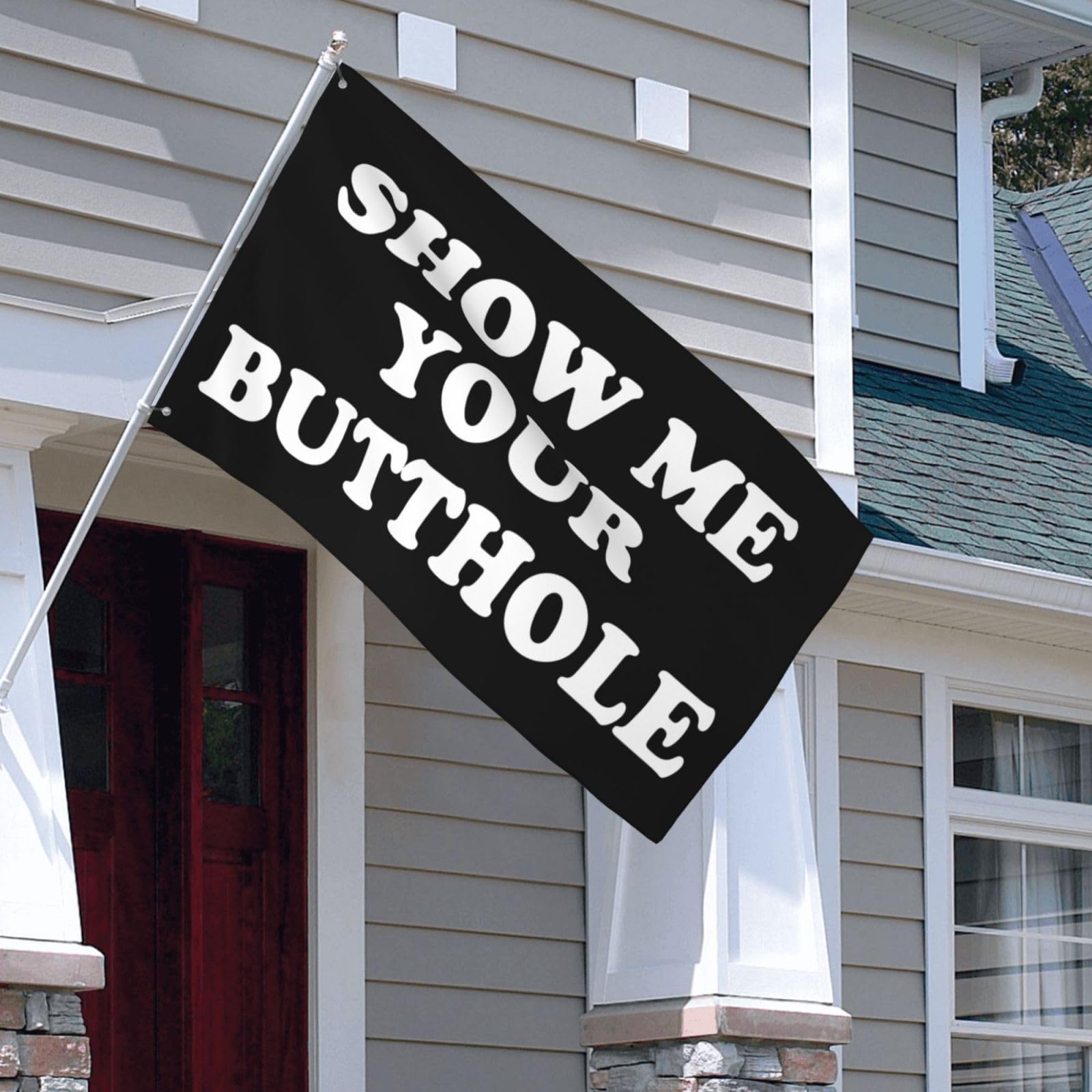 Snapklik.com : Show Me Your Butthole Flag 3x5 Ft Motivational Flag ...