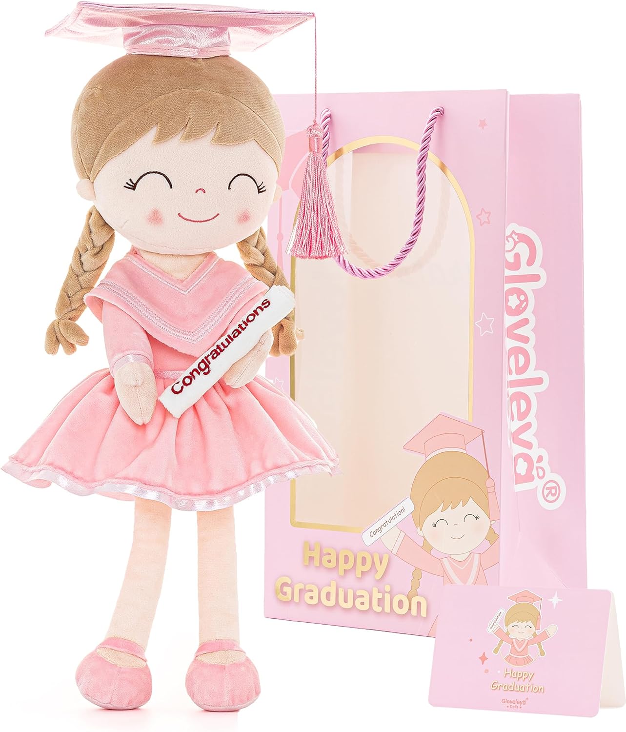 Amazon.com: Gloveleya Baby Girl Gifts Graduation Plush Girls Dolls ...