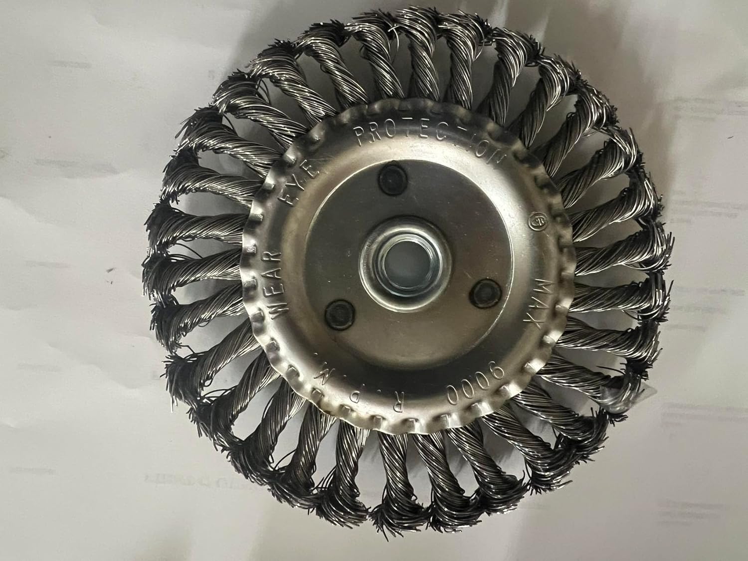 Amazon.com: 6-Inch Knotted Twisted Wire Wheel Heavy Duty 5/8"-11 Female ...