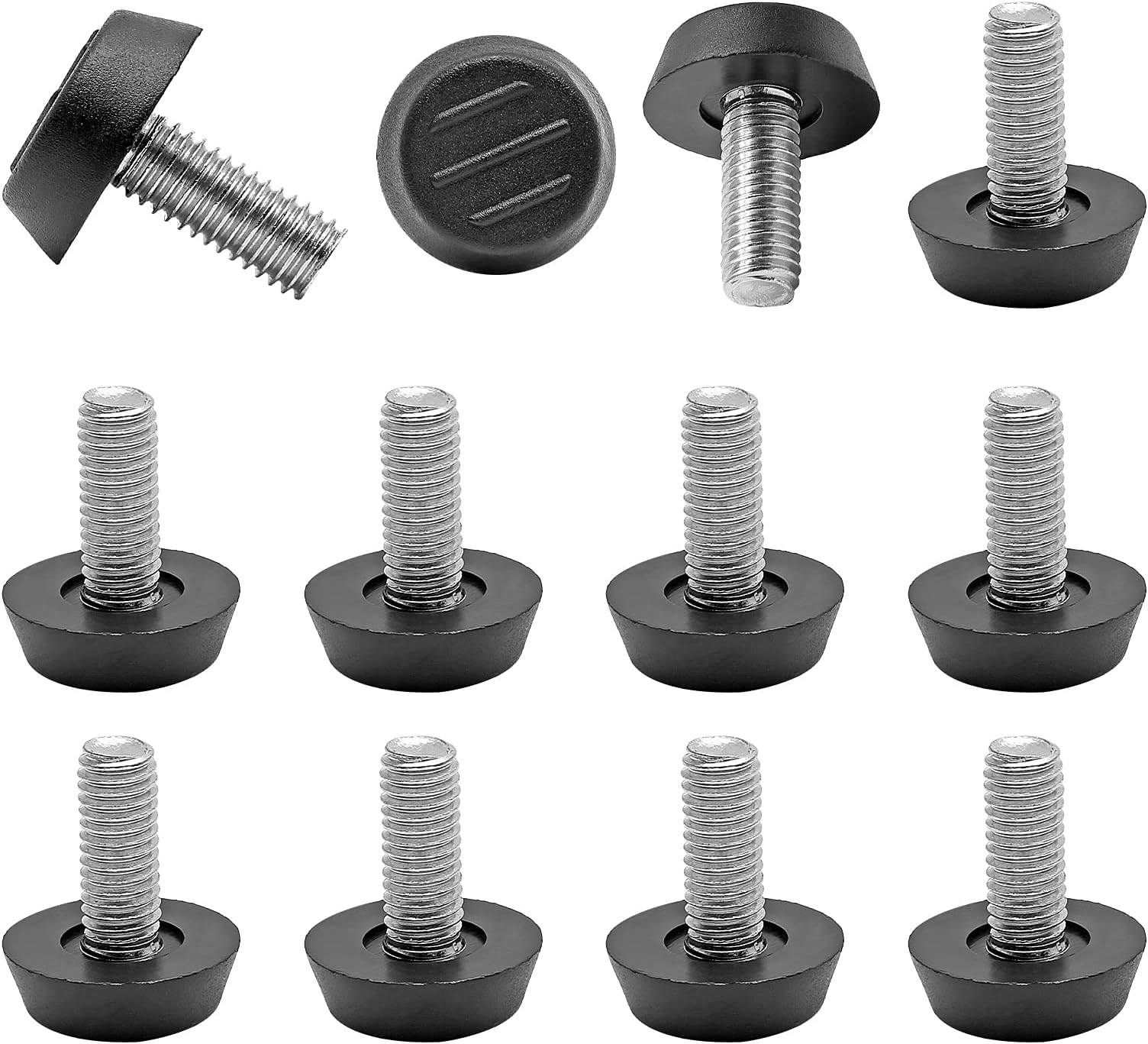Amazon.com: Stainless Steel Screw-in Feet Furniture Sliders, Glides for ...