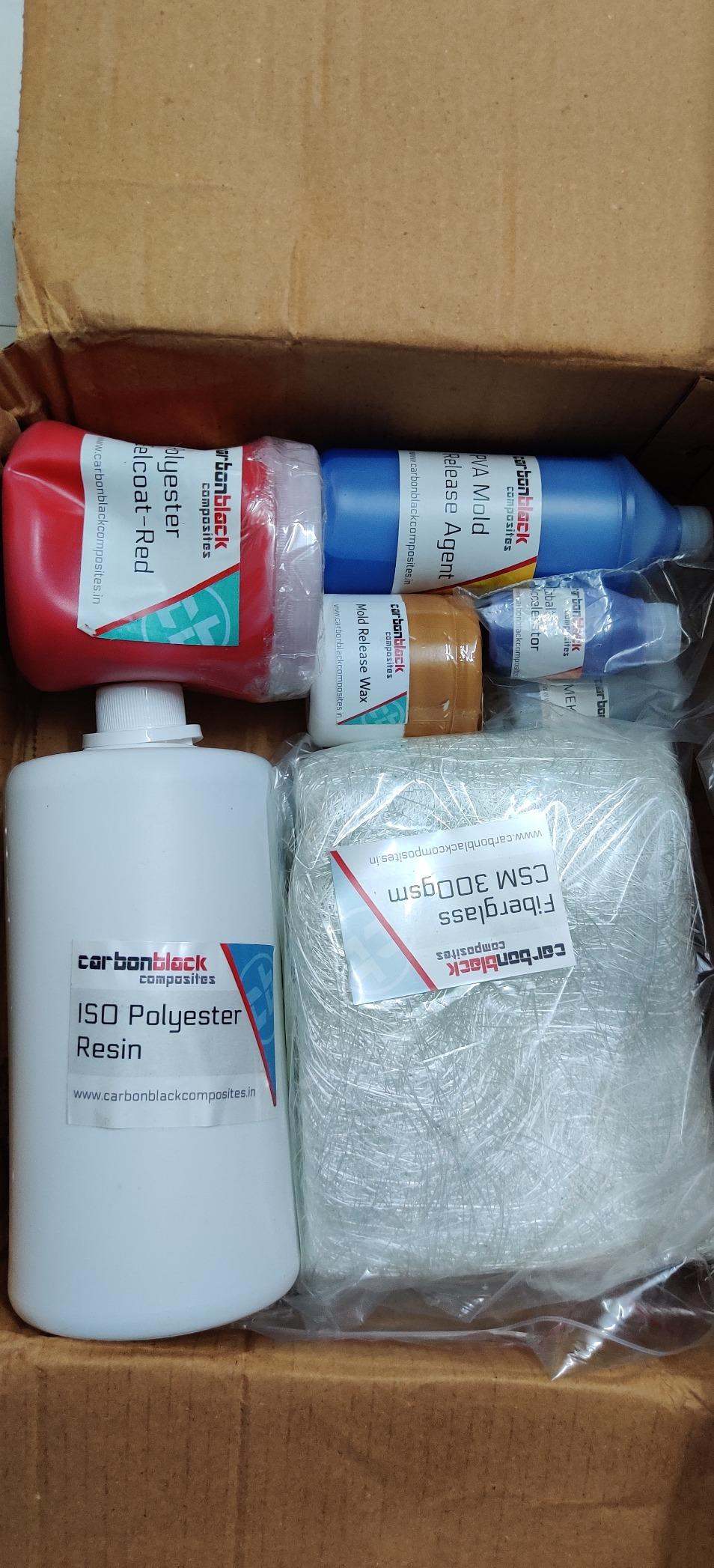 carbonblack composites Polyester mold making kit (small) : Amazon.in