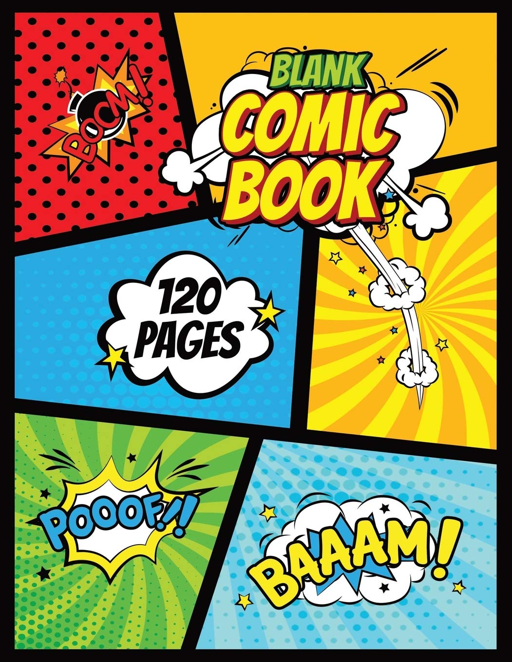 Amazon.com: Blank Comic Book Draw Your Own Comics: 120 Pages Variety Of ...