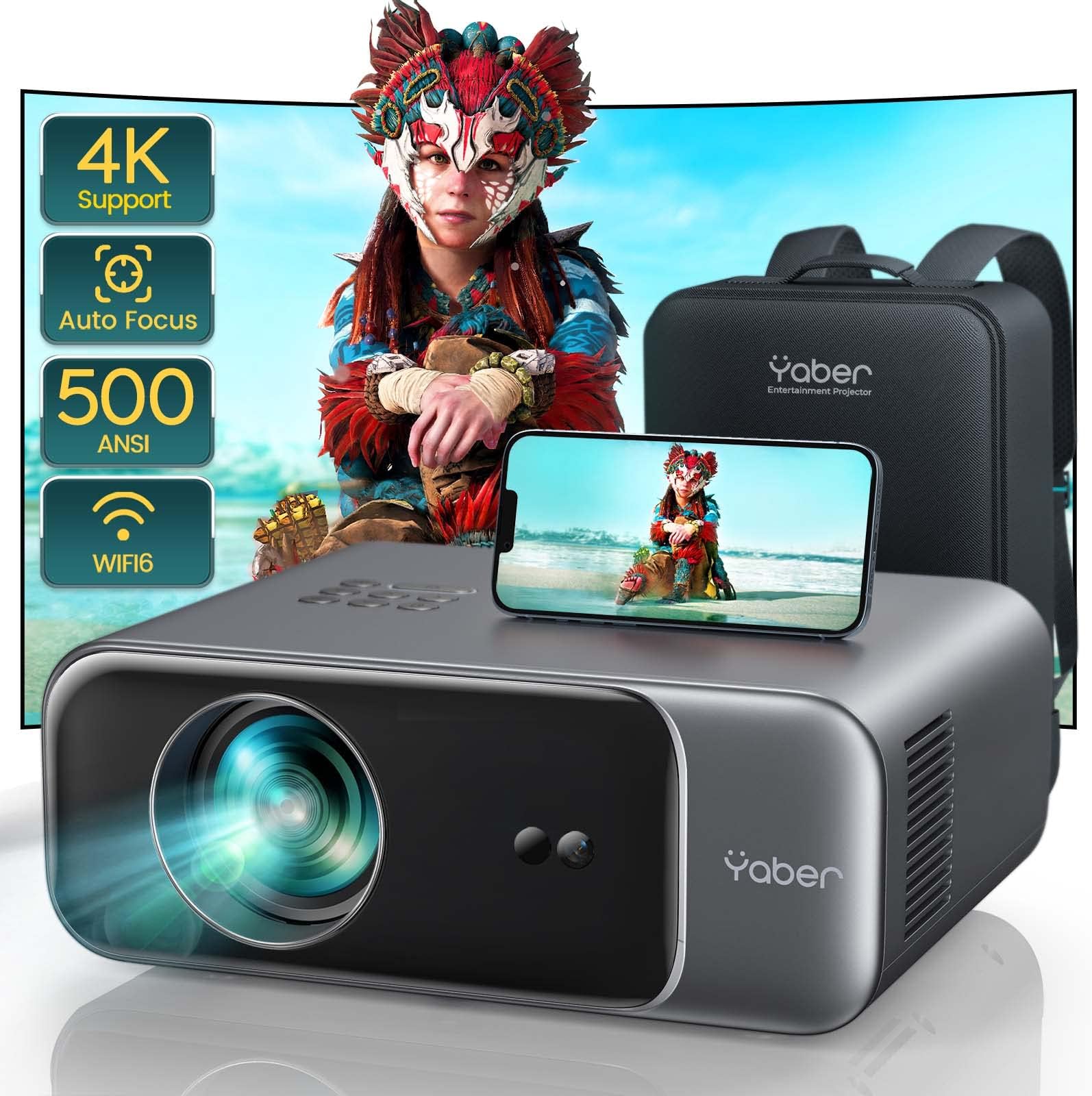 Amazon.com: Proyector, GooDee 2021 Upgrade G500 Mini proyector de vídeo ...