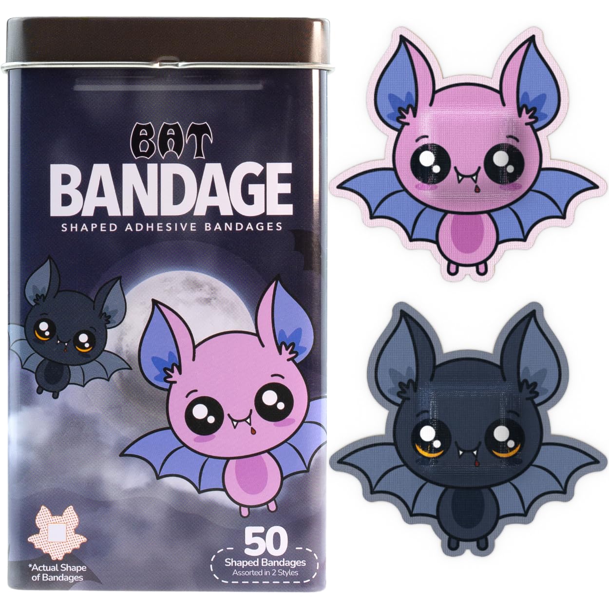 Amazon.com: BioSwiss Bandages, Halloween Bat Shaped Self Adhesive ...
