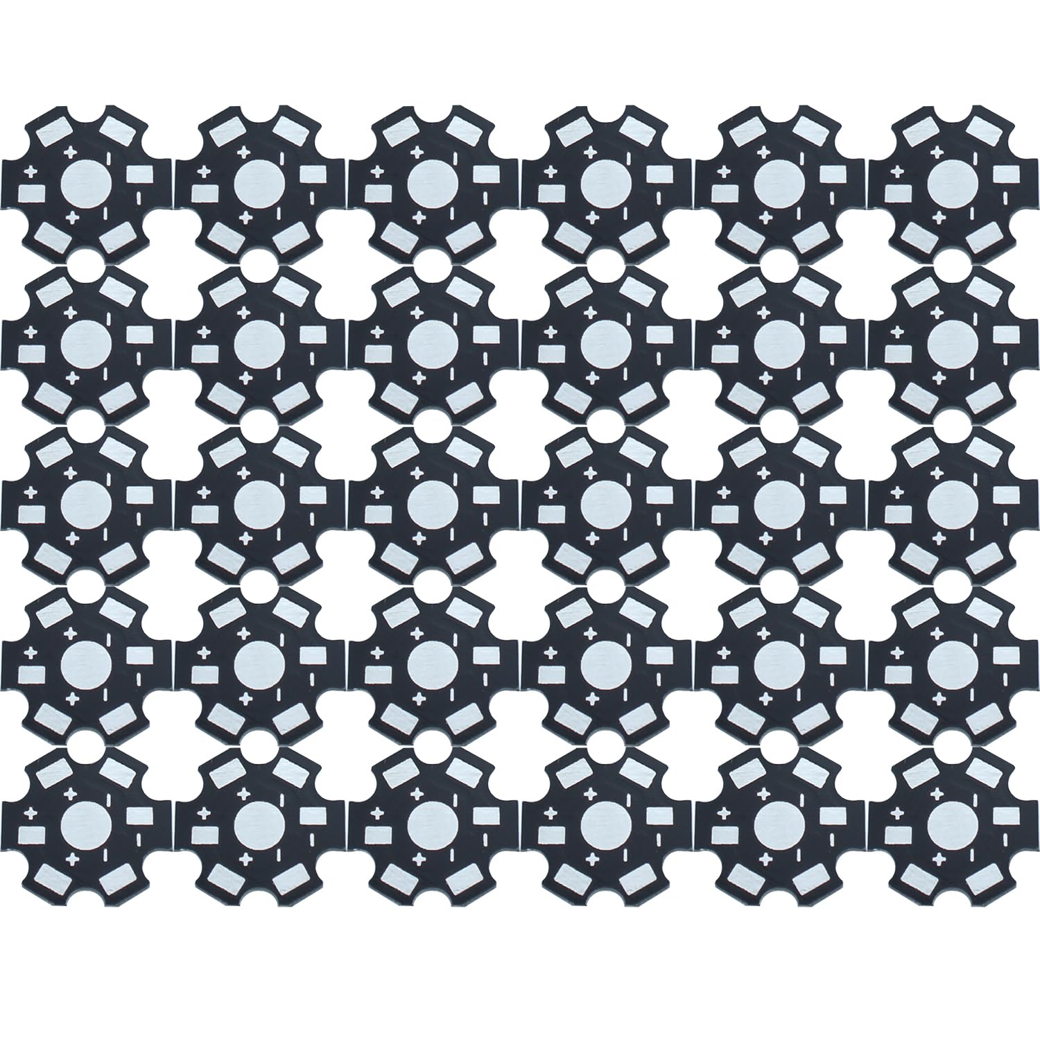 TAODAN 30PCS 20mm PCB Circuit Board Substrate Black 2 Pin Plum ...