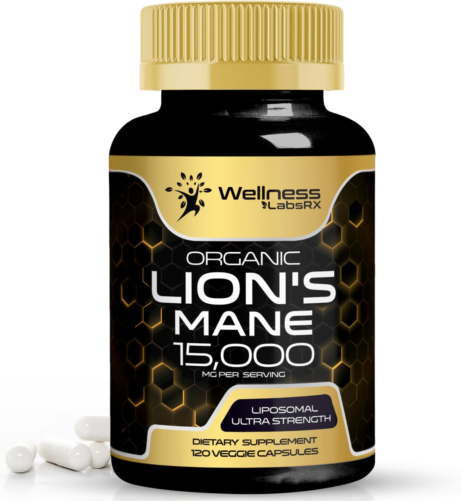 Amazon.com: Brain Forza Organic Lion's Mane Mushroom Capsules, Natural ...