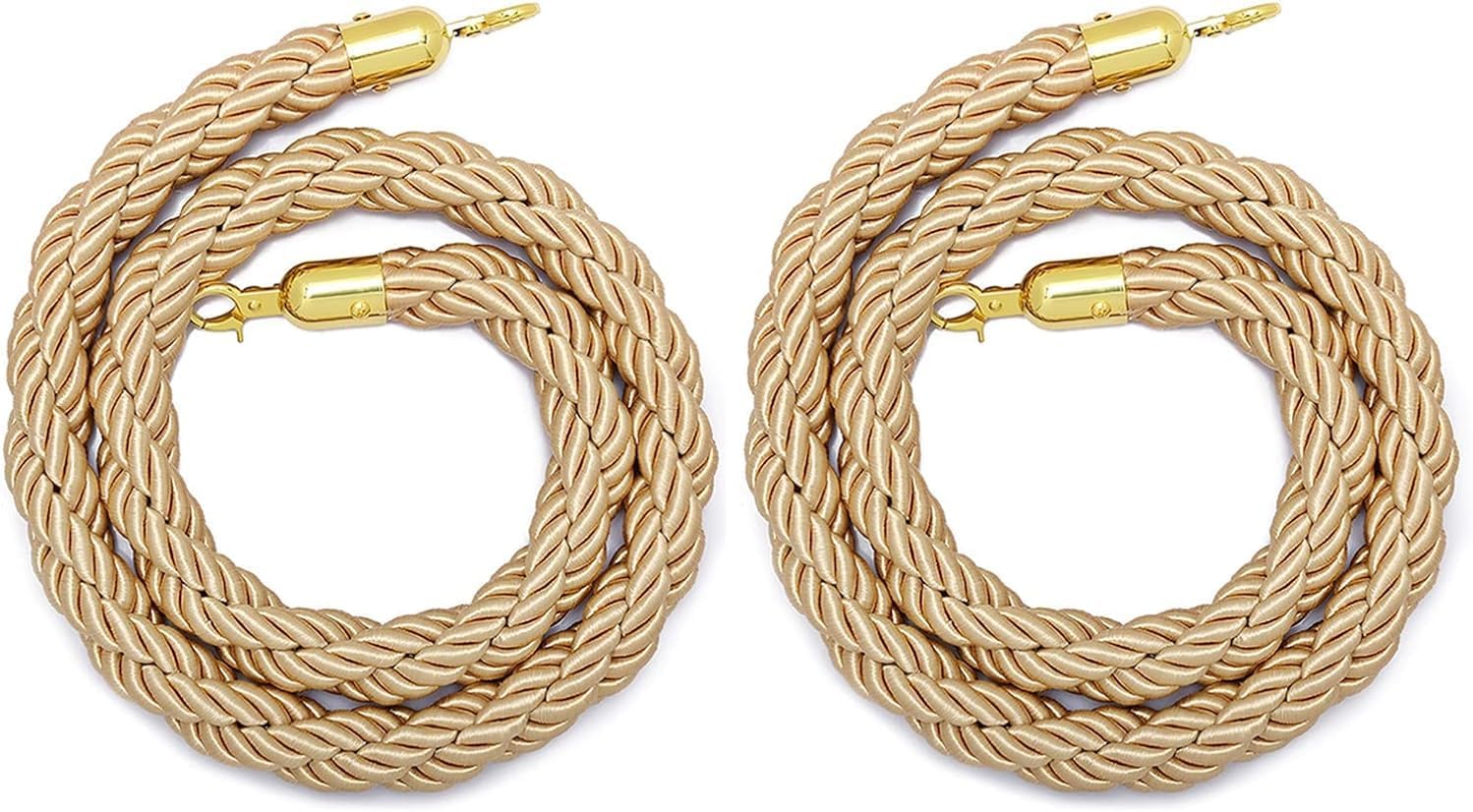 Amazon.com: Stanchion Rope Braided Hemp Rope for Bank/Hotel/Hospital ...