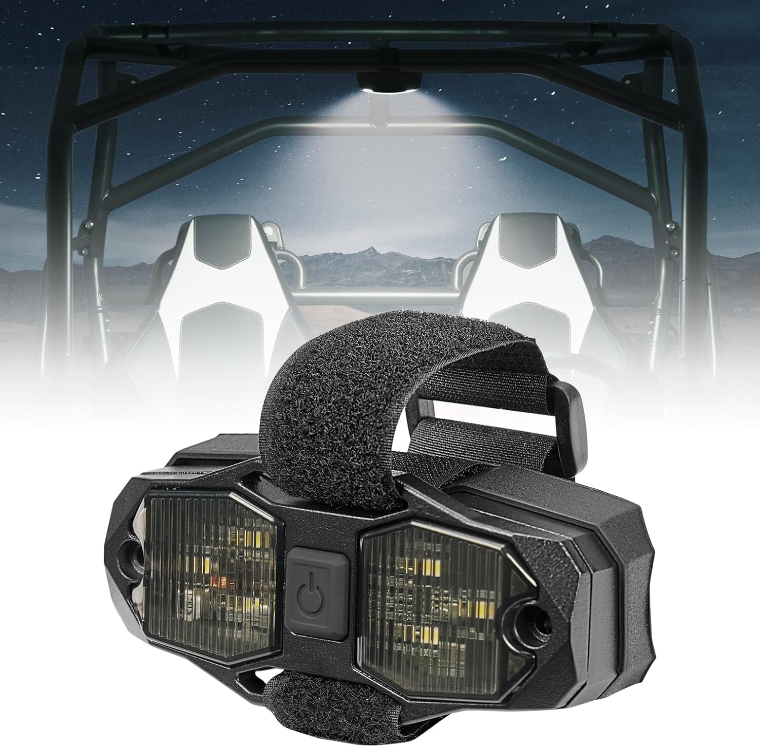 Amazon.com: KEMIMOTO UTV Dome Light, Wired 600mAh Rechargeable 3 Modes ...