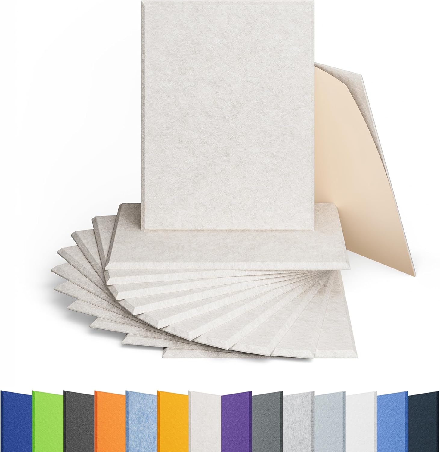 Amazon.com: Amantech 12 Pack Acoustic Panels Self Adhesive Sound Proof ...