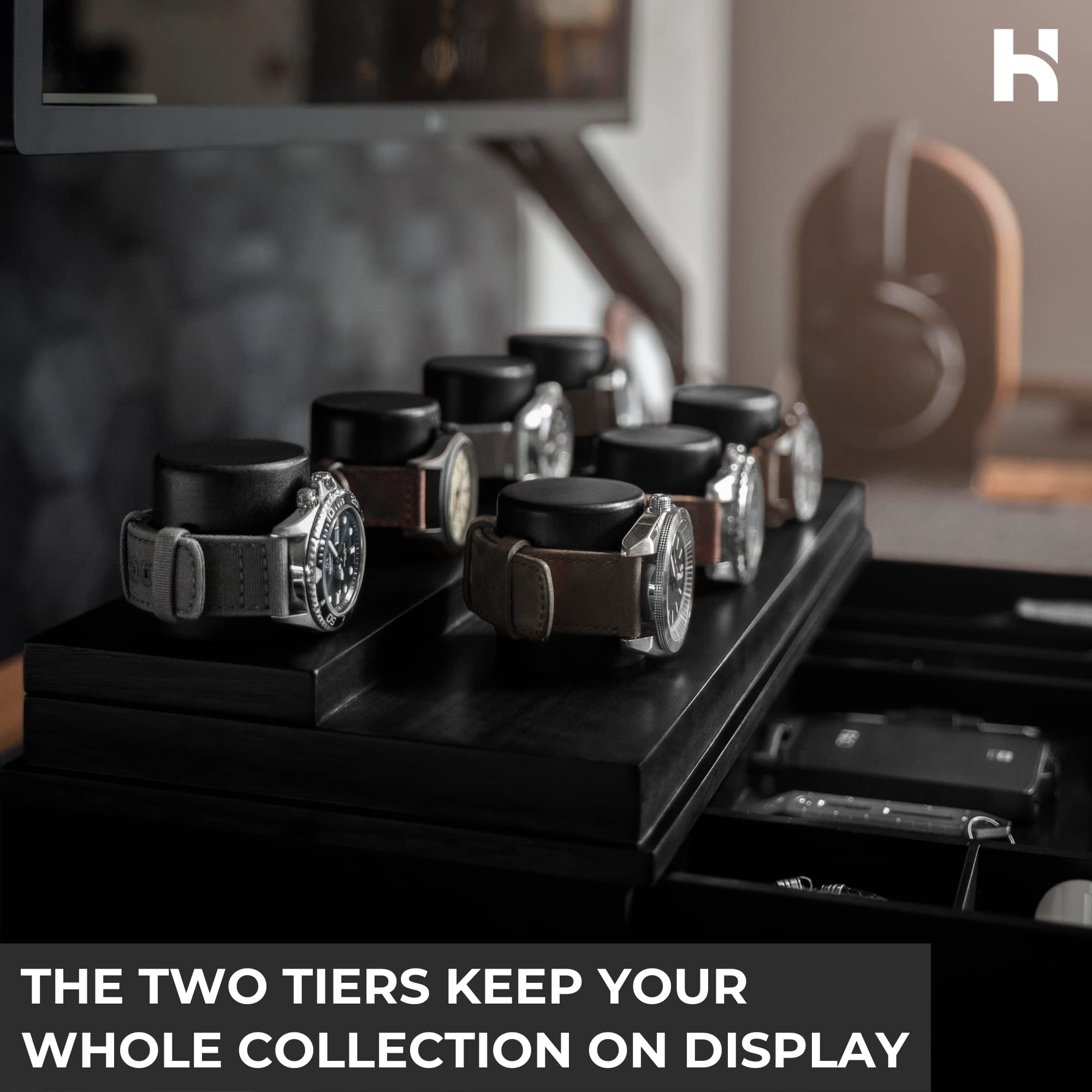 Watch Display Case For Men â€“ Premium Mens Watch Case â€“ Watch Holder ...