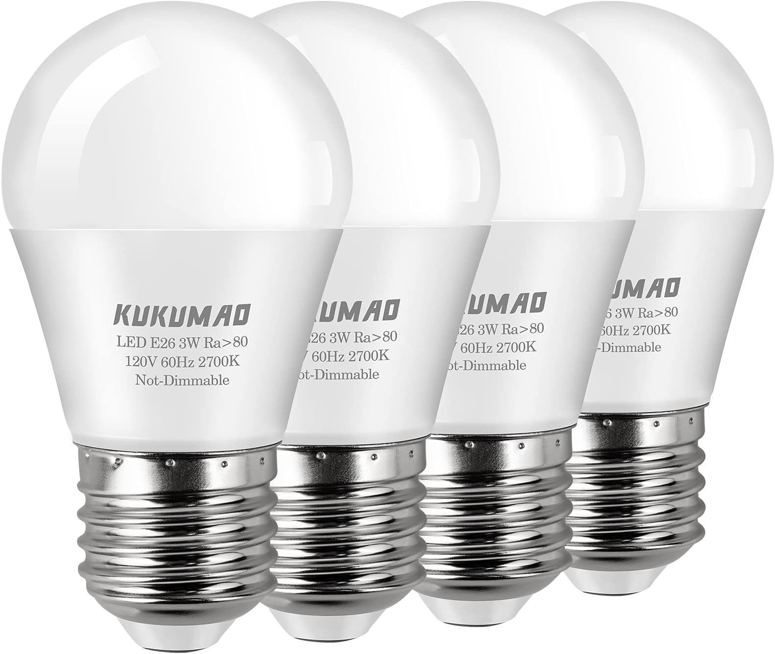 Ajuns LED Bulb 3W Equivalent 25 Watt Light Bulbs，120V Ceiling Fan Light ...