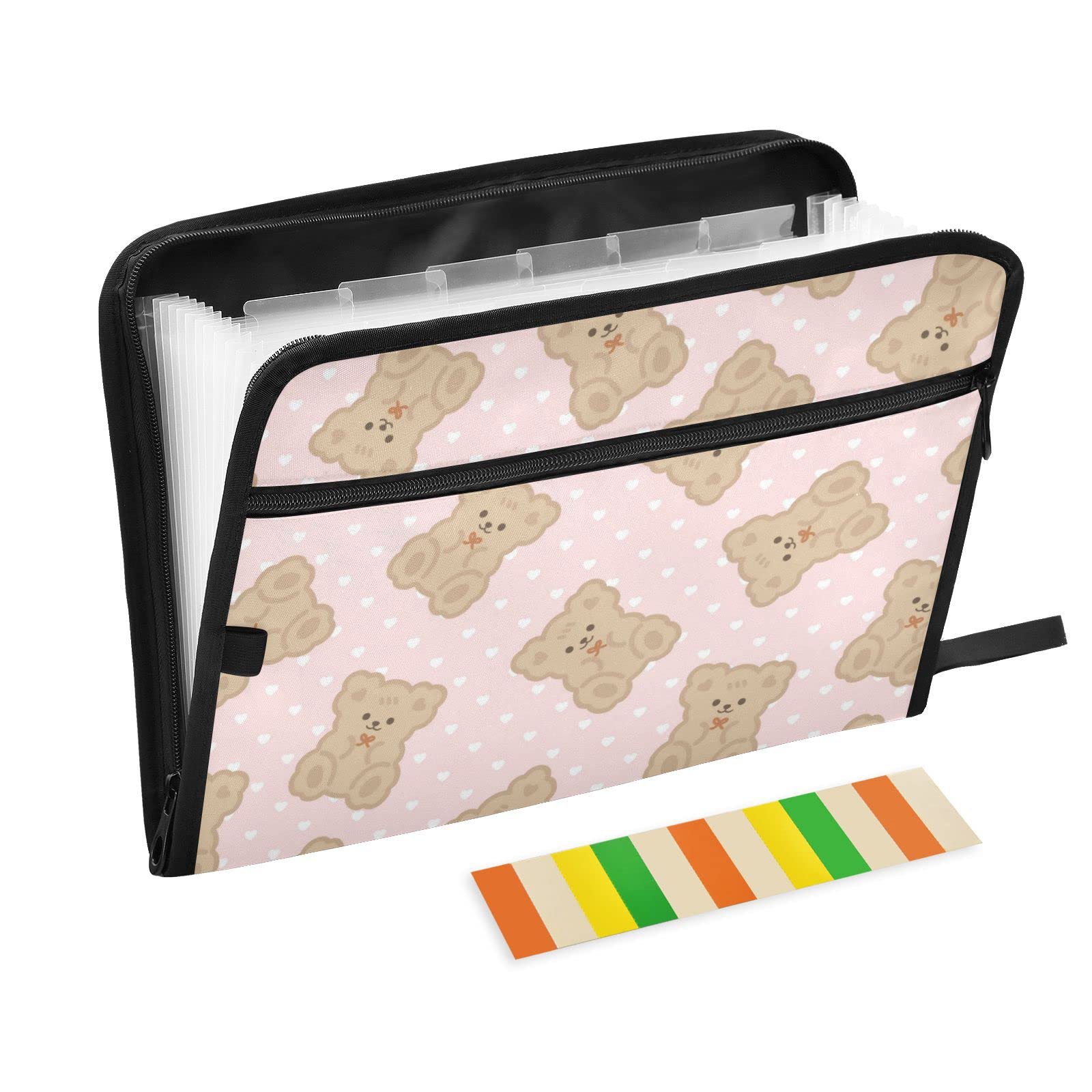 Amazon.com : ZZKKO 13 Pockets Expanding File Folder Cute Kawaii Bears ...